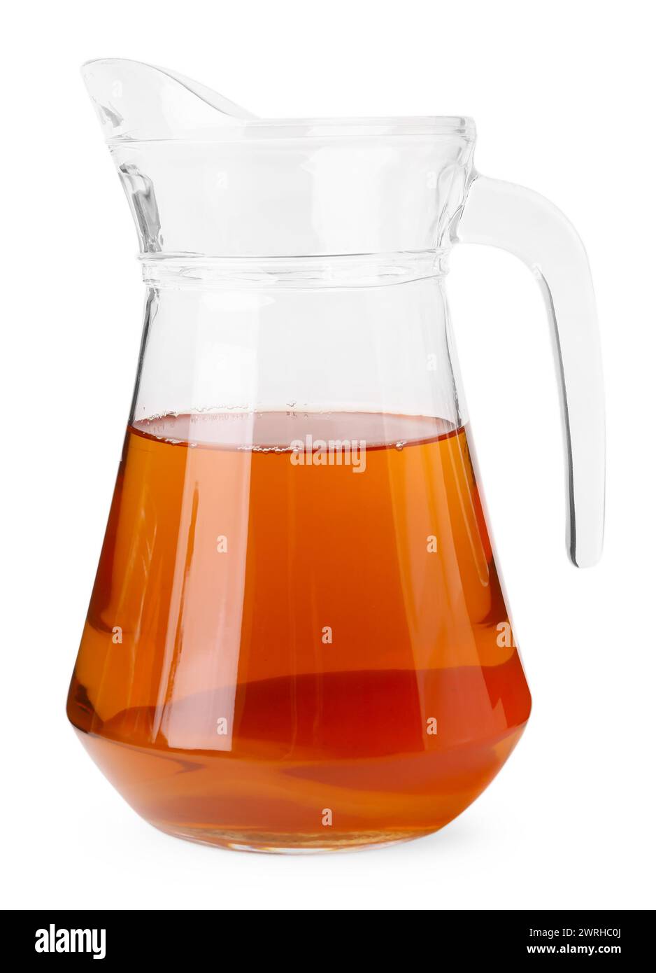 Tasty kombucha in glass jug isolated on white Stock Photo - Alamy