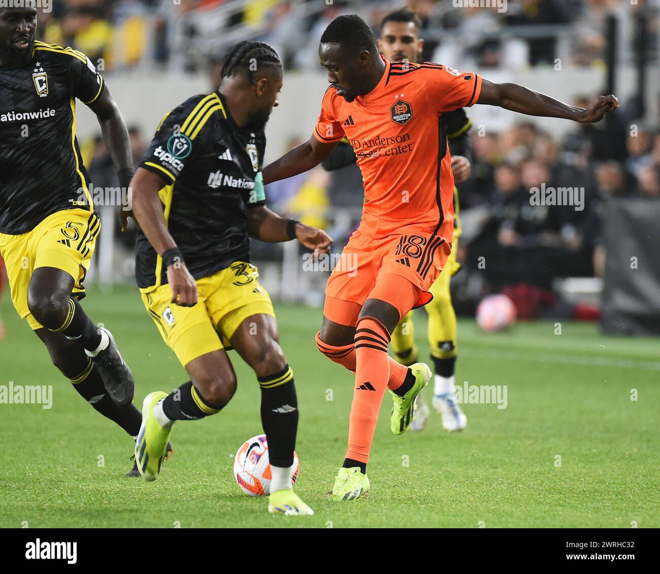 Columbus, Ohio, USA. 12th Mar, 2024. Houston Dynamo FC forward Ibrahim ...