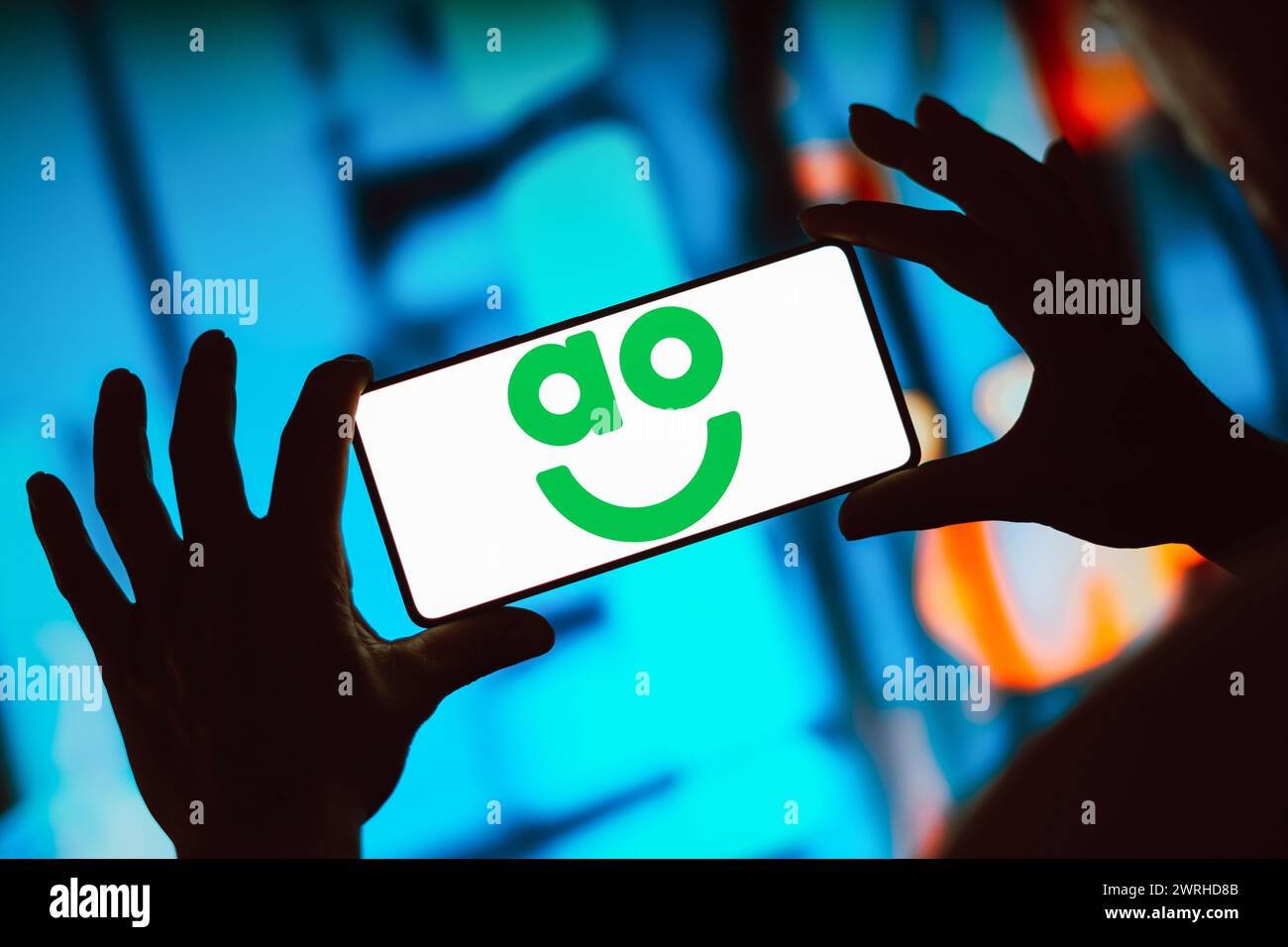 Ao world logo hi-res stock photography and images - Alamy