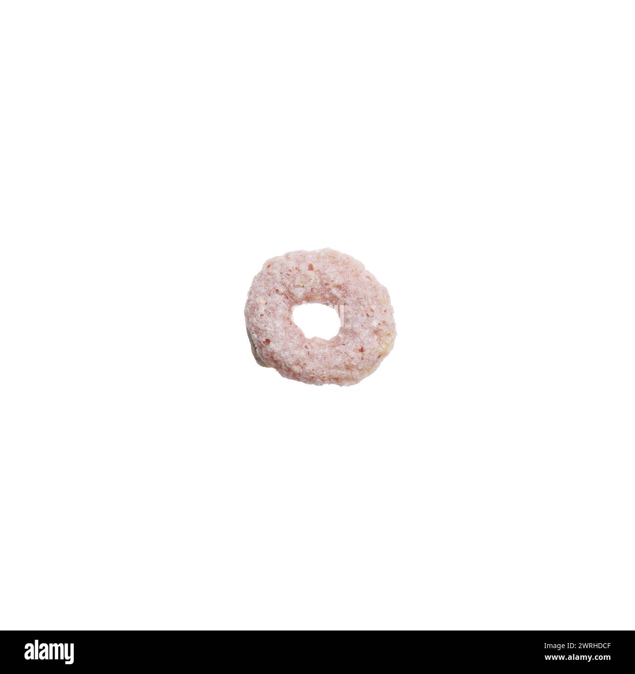 One tasty cereal ring isolated on white Stock Photo - Alamy