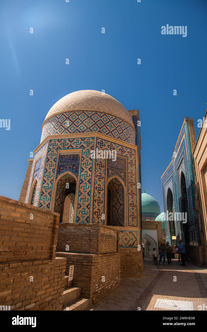 JUNE 24, 2023, SAMARKAND, UZBEKISTAN: Mausoleums and domes of the ...