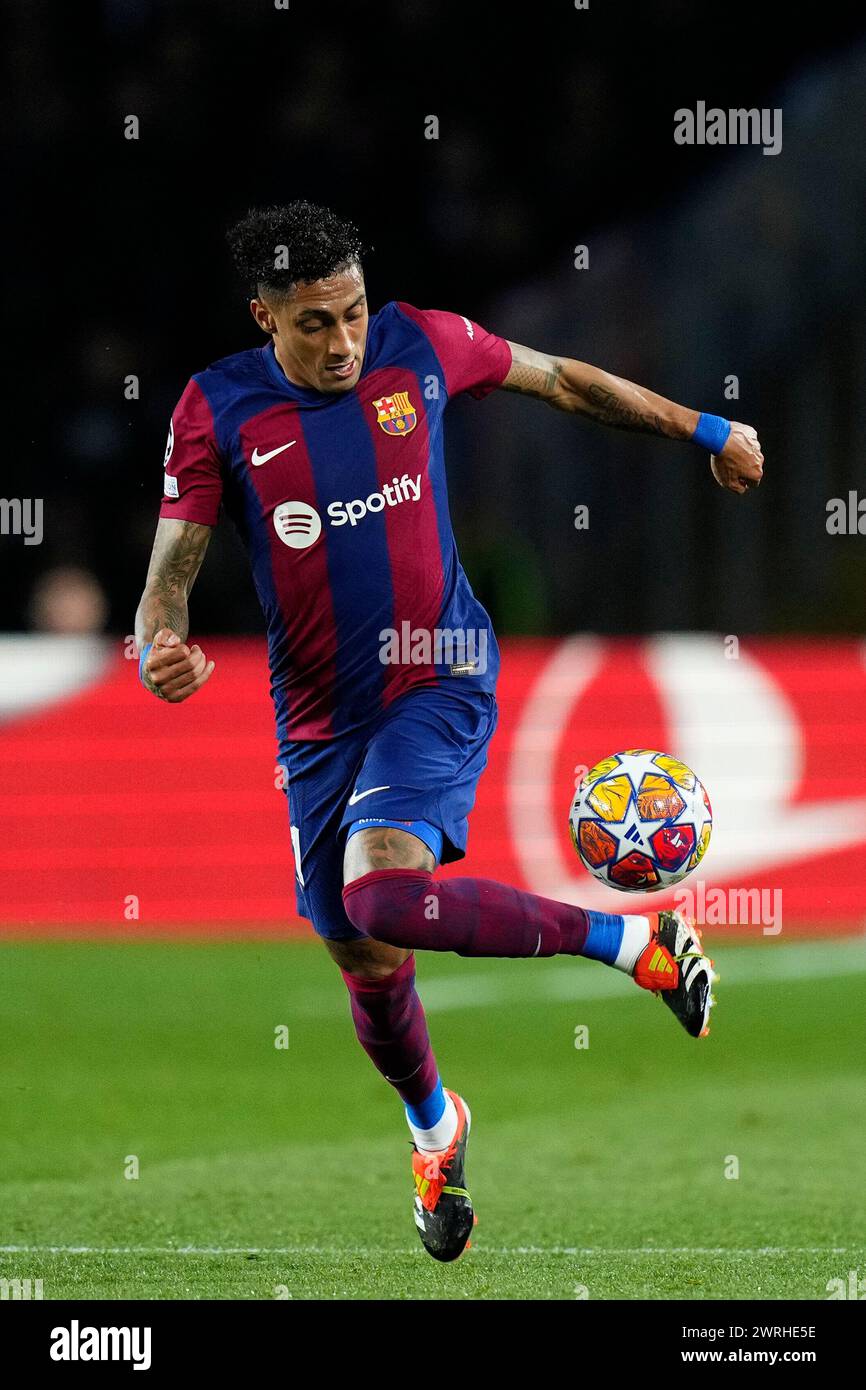 Barcelona, Spain. 12th Mar, 2024. Raphina (FC Barcelona) in action ...