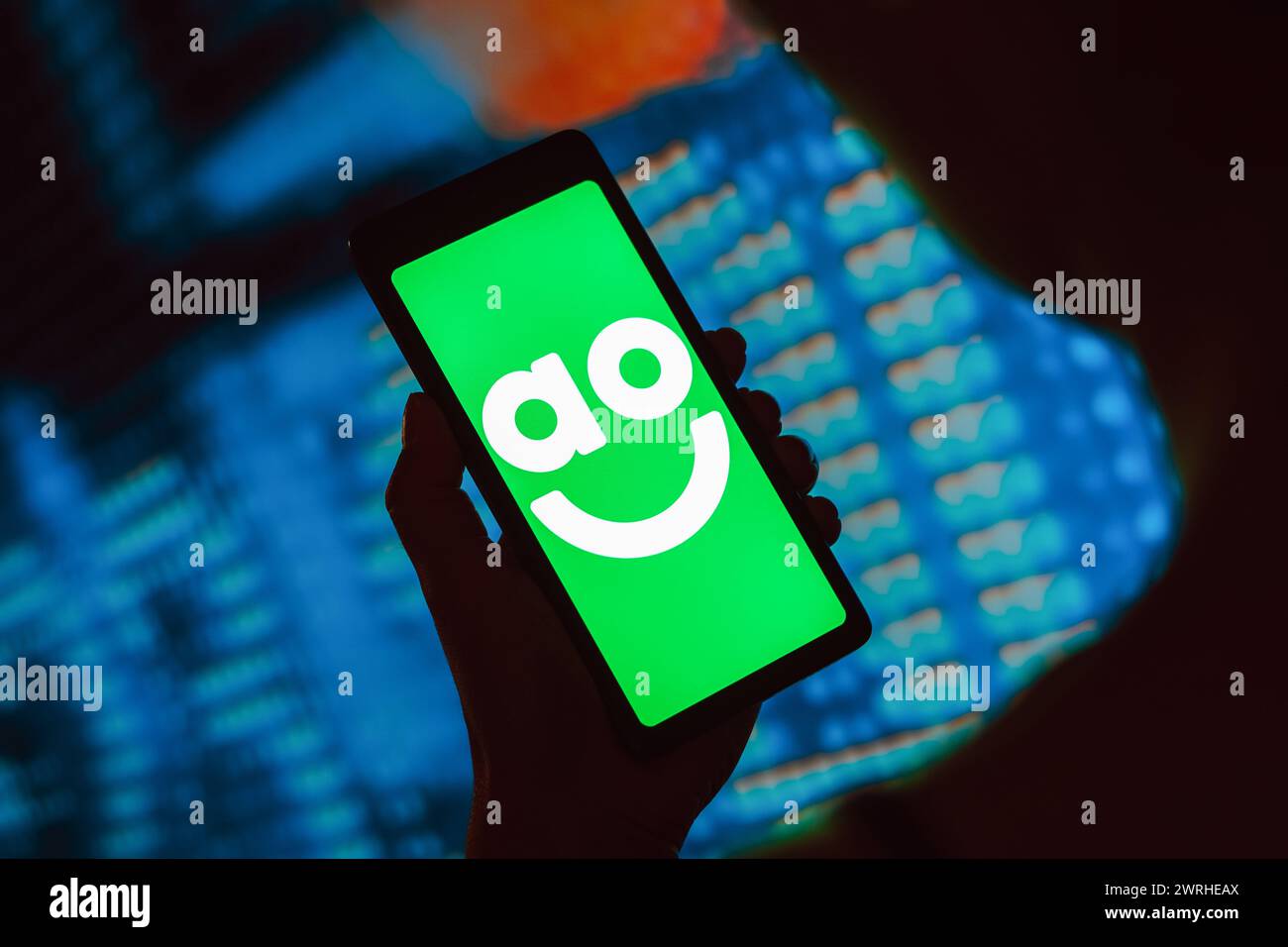 Ao world logo hi-res stock photography and images - Alamy