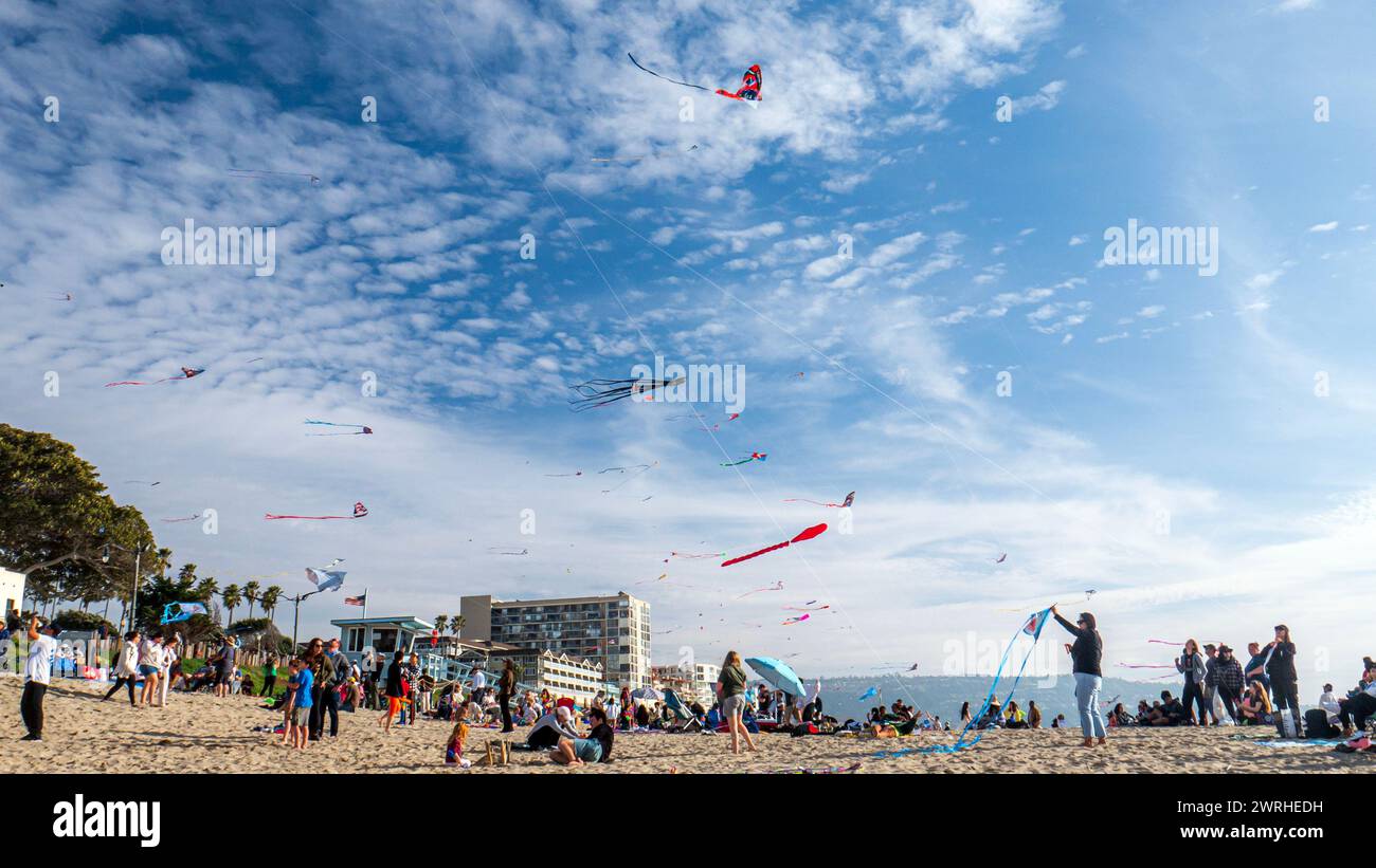 Festival of the Kite at Redondo Beach, California. At one of southern ...