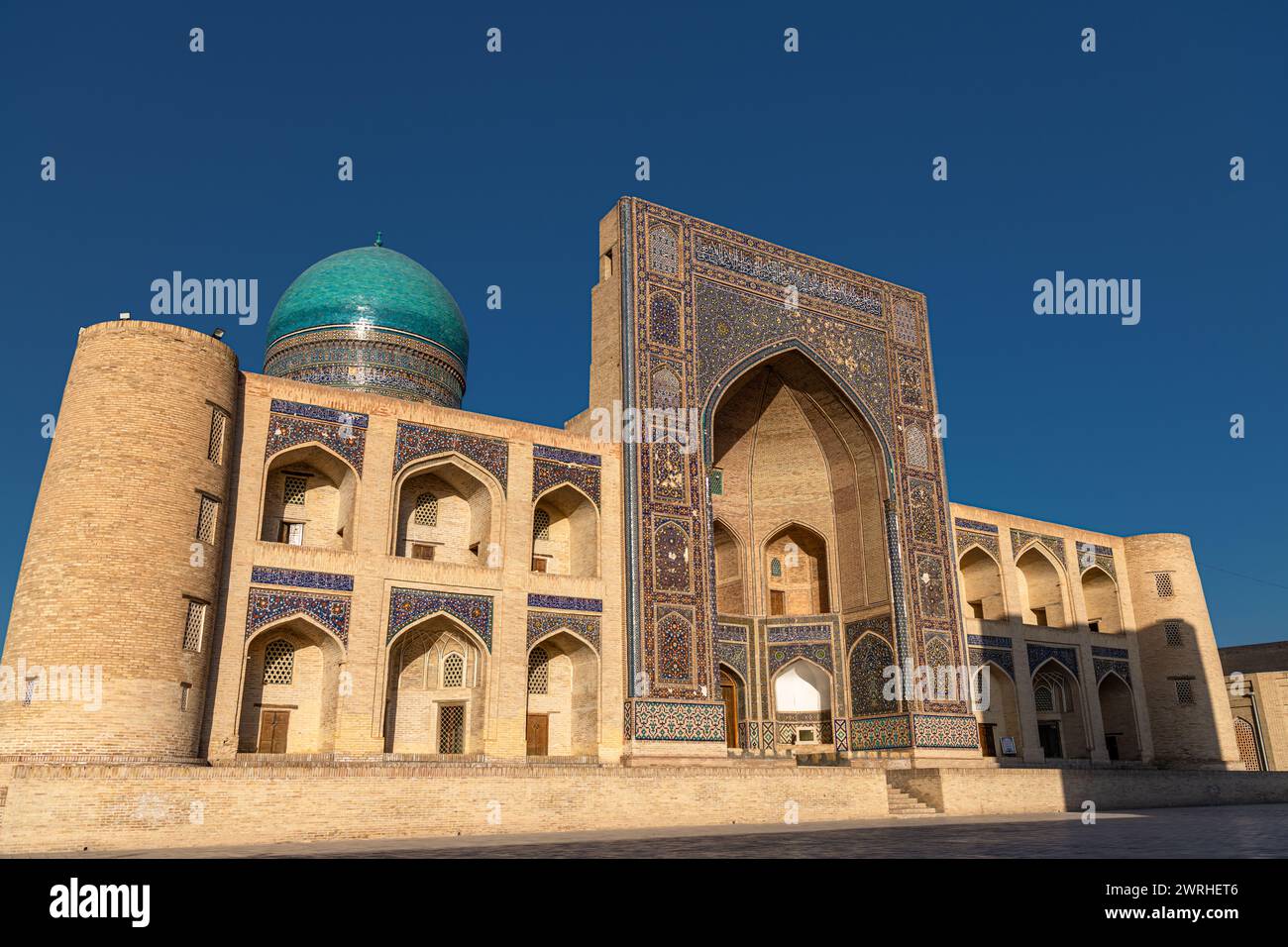 JUNE 27, 2023, BUKHARA, UZBEKISTAN: View over the Poi Kalon Mosque and ...