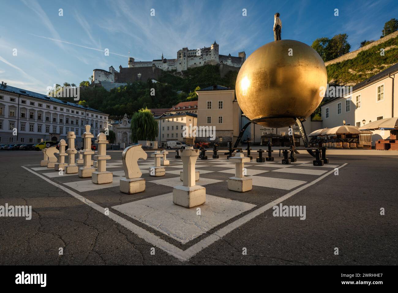 This is the Giant Chess Board and Sphaera Golden Ball, two famous sites ...