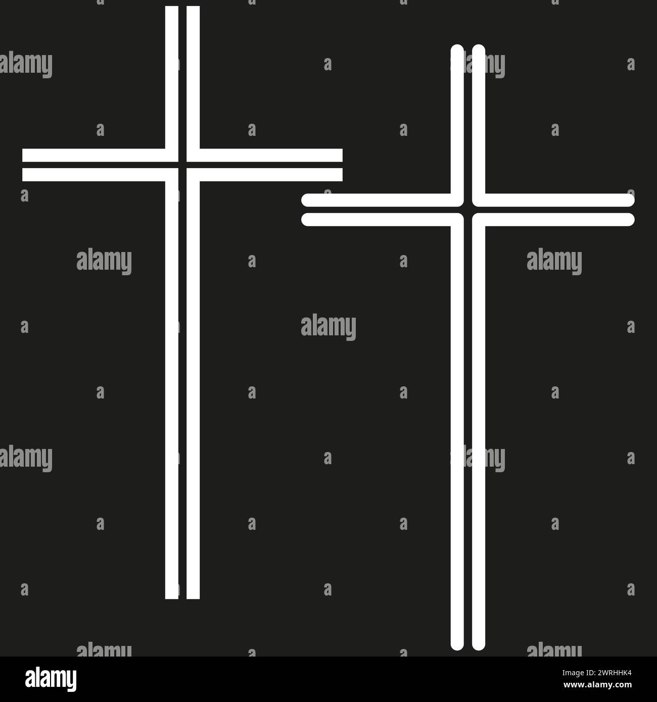 10 crosses Stock Vector Images - Alamy