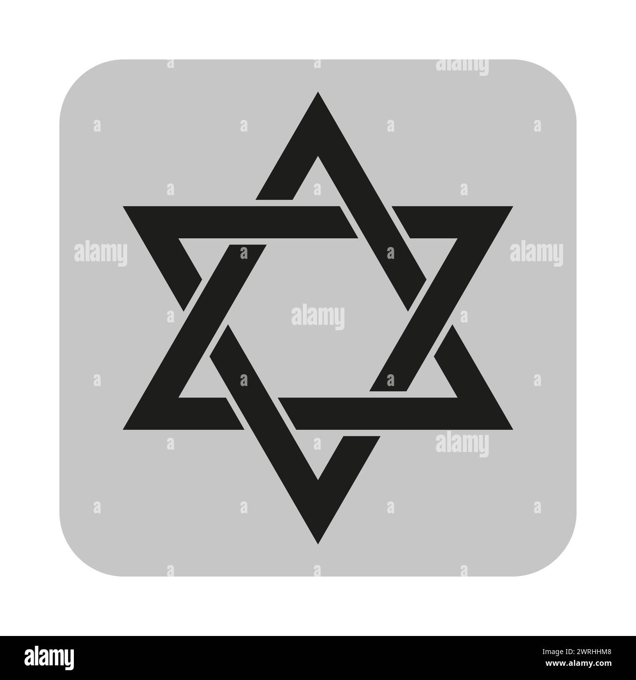 Star of David Icon on Gray Background. Vector illustration. EPS 10 Stock Vector Image & Art - Alamy