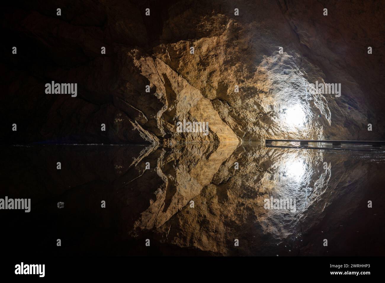 Eisriesenwelt Cave formations inside the Werfen Ice Cave in Austria ...