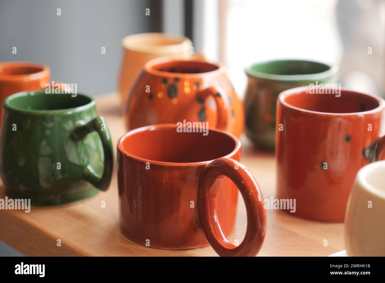 Turkish traditional design ceramic coffee mugs in Old Bazaar Stock ...