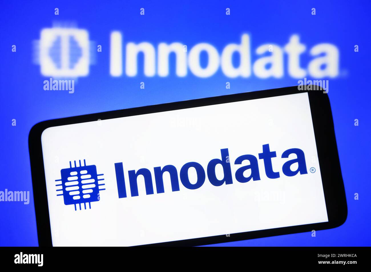Kyiv, Ukraine. 12th Mar, 2024. In this photo illustration, Innodata Inc ...