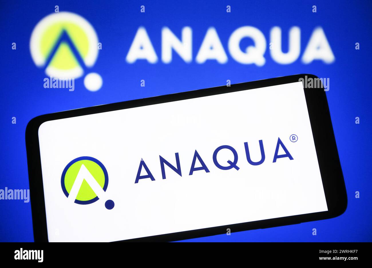 Kyiv, Ukraine. 12th Mar, 2024. In this photo illustration, Anaqua logo ...