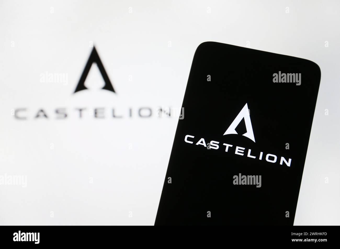 Kyiv, Ukraine. 12th Mar, 2024. In this photo illustration, Castelion ...