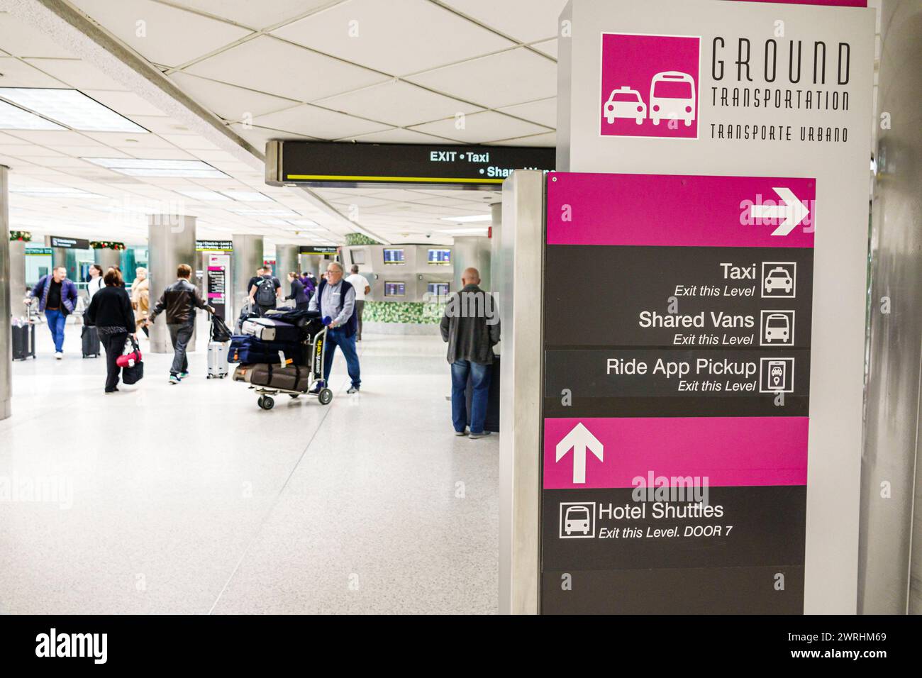 Miami Florida,Miami International Airport MIA,inside interior terminal ...