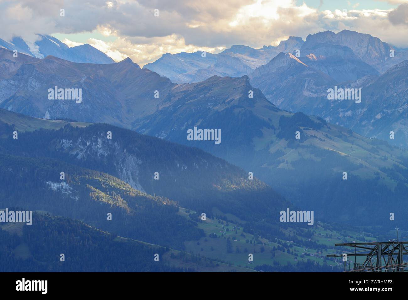 Mountain view, Niederhorn, Beatenberg, Interlaken-Oberhasli, Bernese ...