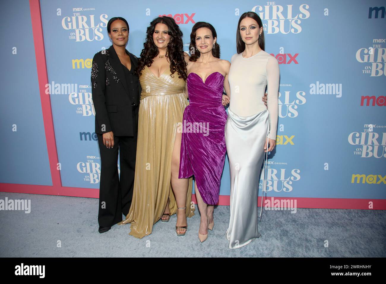 Actors Christina Elmore, from left, Natasha Behnam, Carla Gugino and ...
