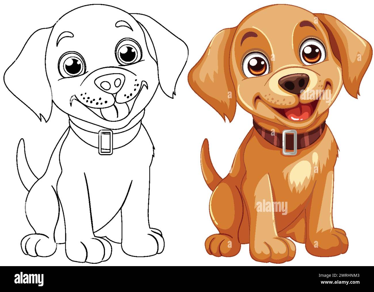 Illustrated pets Cut Out Stock Images & Pictures - Alamy