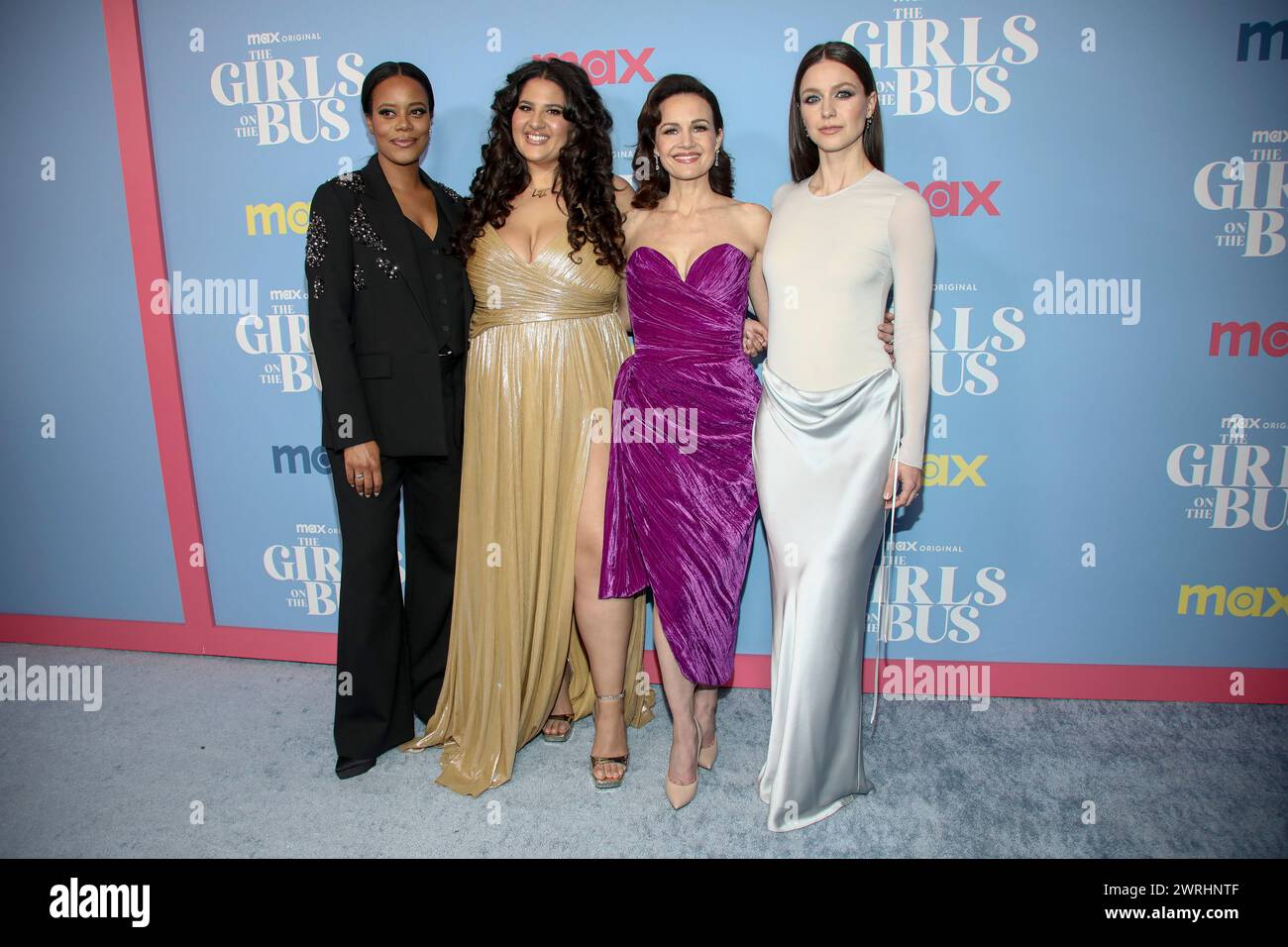 Actors Christina Elmore, from left, Natasha Behnam, Carla Gugino and ...