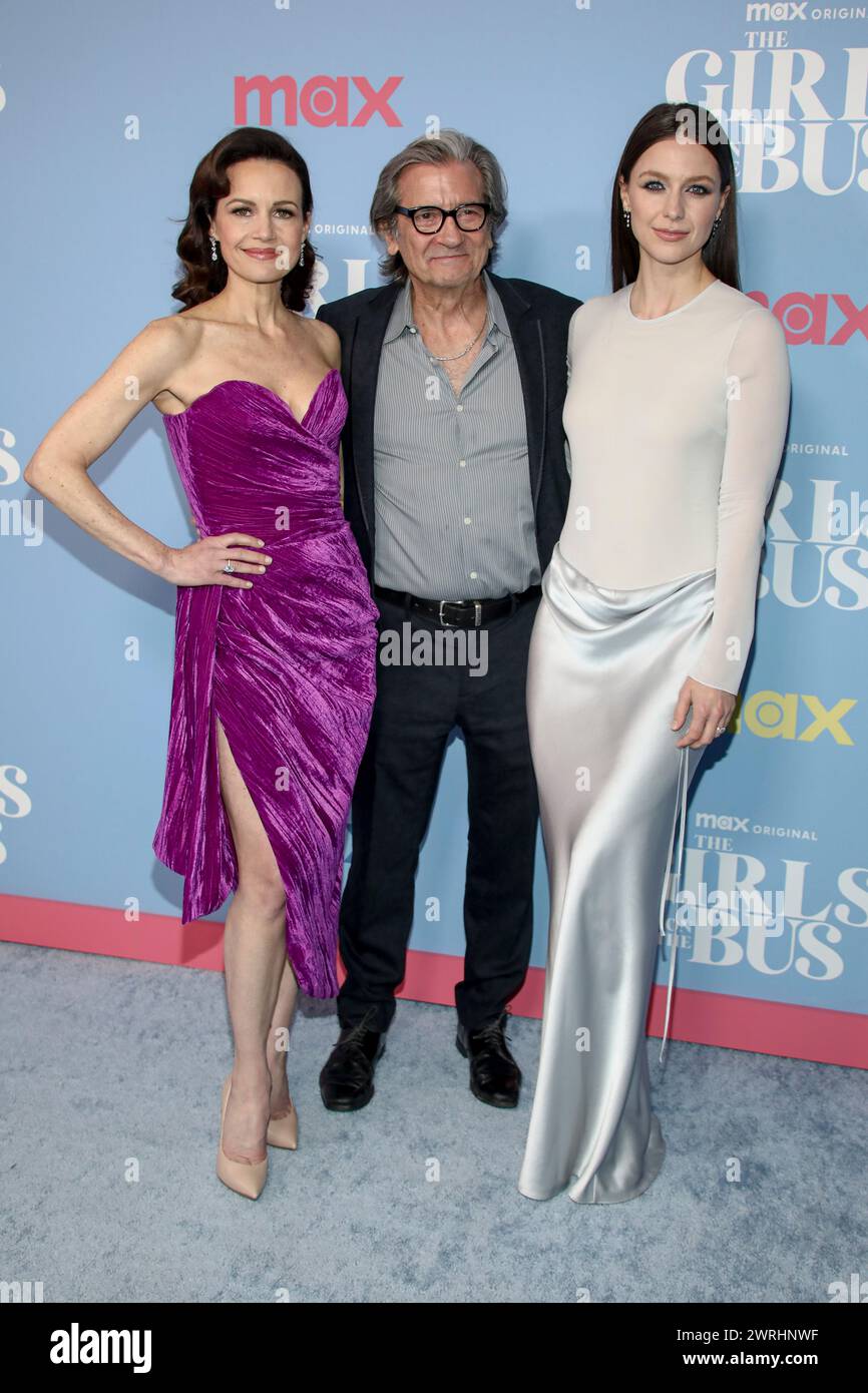 Actors Carla Gugino, from left, Griffin Dunne and Melissa Benoist ...