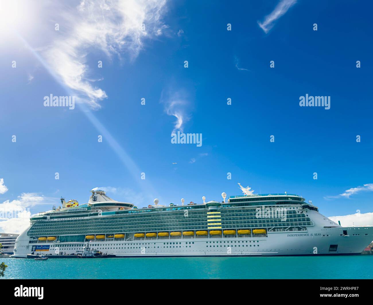 The Independence of the Seas Freedom class cruise ship owned by the ...
