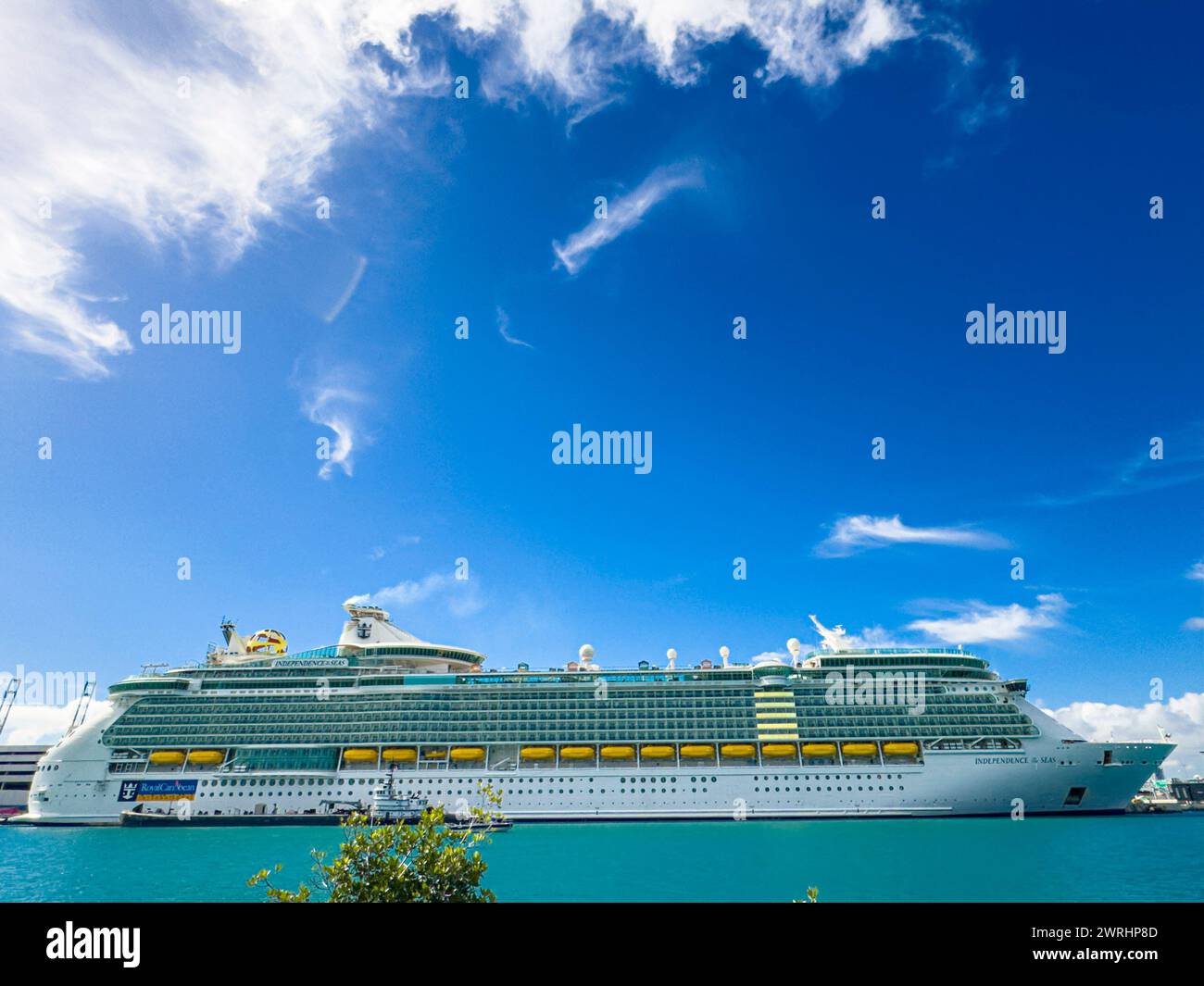The Independence of the Seas Freedom class cruise ship owned by the ...