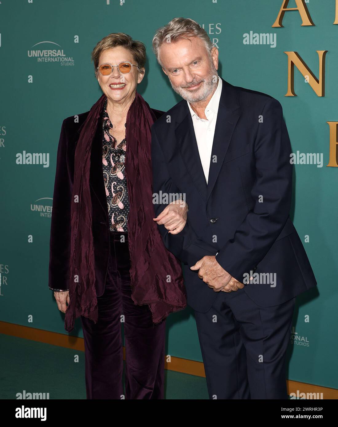 Los Angeles, USA. 12th Mar, 2024. Annette Bening, Sam Neill arrives at ...
