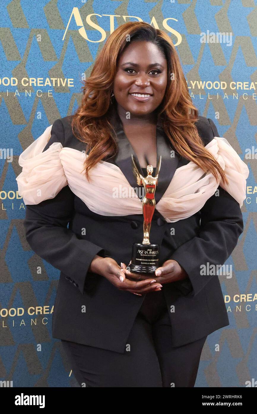 LOS ANGELES - JAN 6: Danielle Brooks at the 7th Astra Film Awards at the Biltmore Hotel on ...