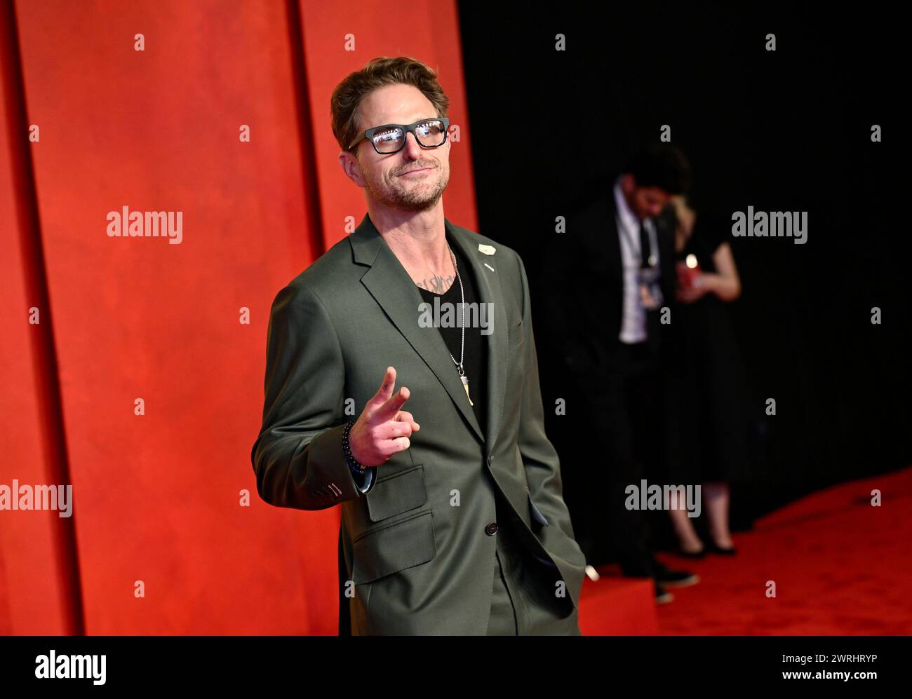 Cameron Douglas arrives at the Vanity Fair Oscar Party on Sunday, March ...