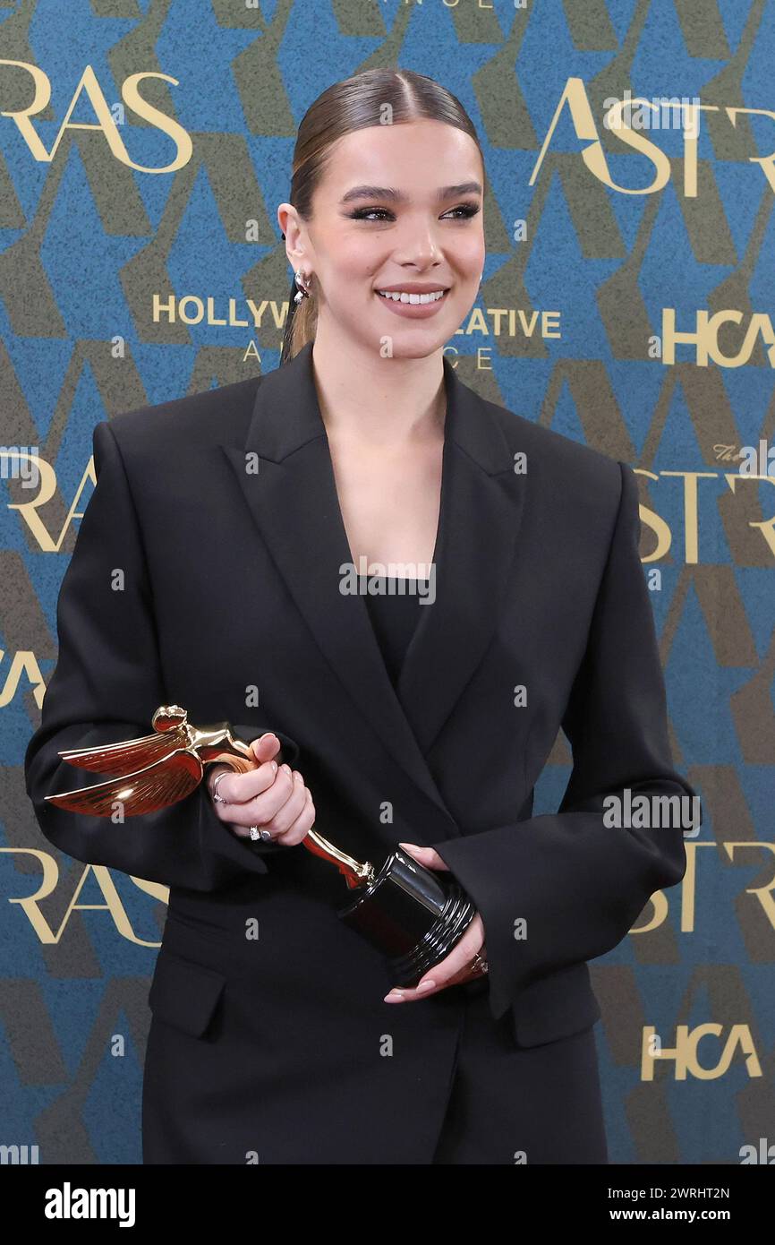 LOS ANGELES - JAN 6: Hailee Steinfeld at the 7th Astra Film Awards at the Biltmore Hotel on ...