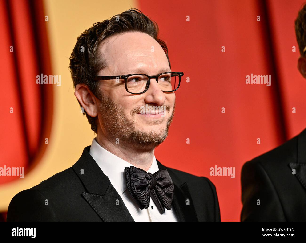 Akiva Schaffer arrives at the Vanity Fair Oscar Party on Sunday, March 10, 2024, at the Wallis ...