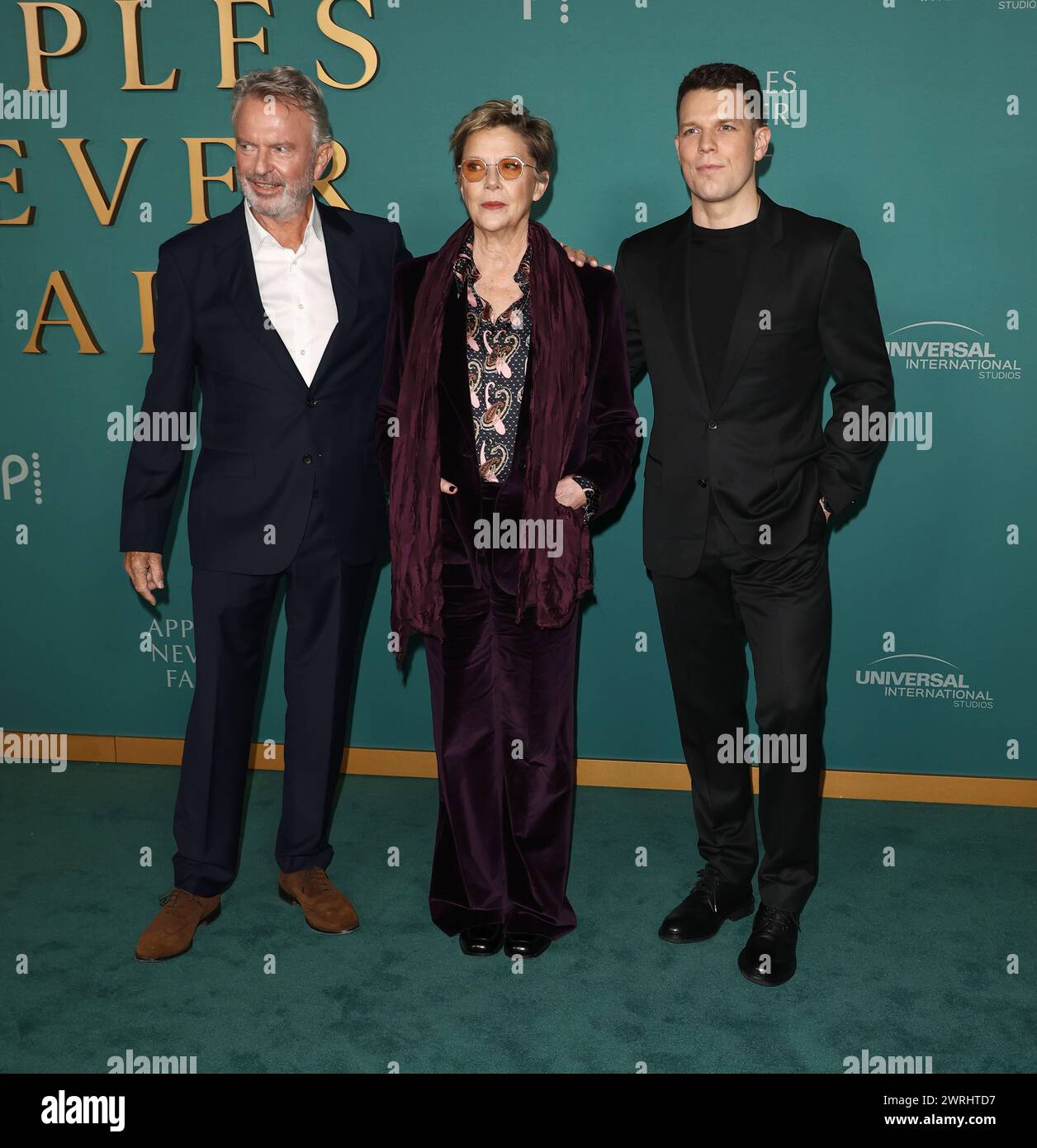 Los Angeles, USA. 12th Mar, 2024. Sam Neill, Annette Bening, Jake Lacy ...