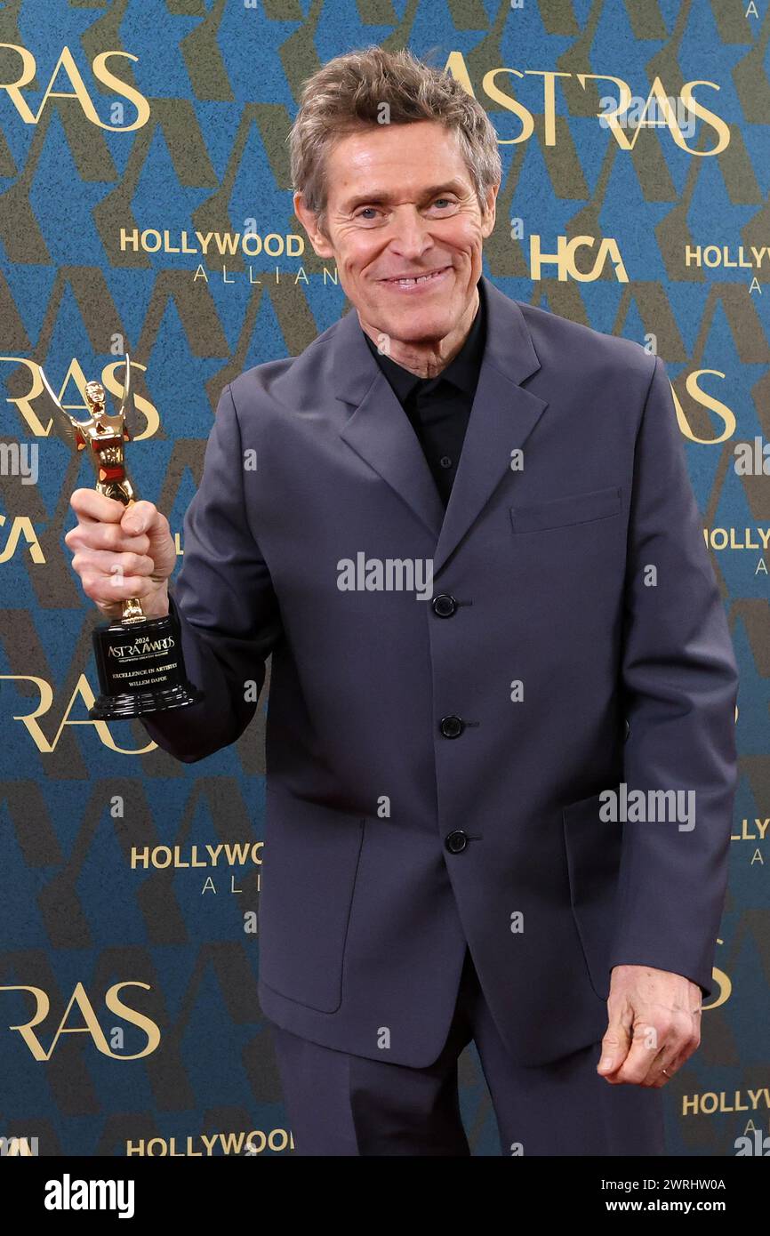 LOS ANGELES - JAN 6: Willem Dafoe at the 7th Astra Film Awards at the Biltmore Hotel on January ...
