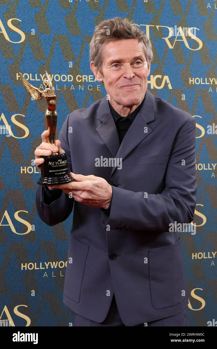 LOS ANGELES - JAN 6: Willem Dafoe at the 7th Astra Film Awards at the Biltmore Hotel on January ...