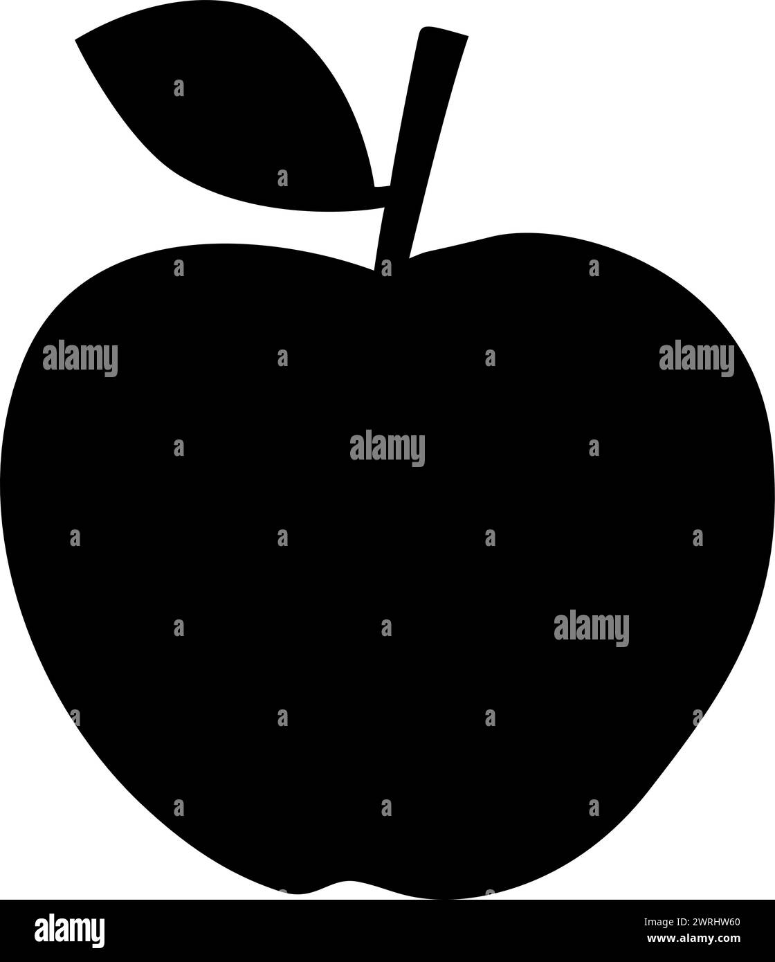 Fresh fruit symbol Black and White Stock Photos & Images - Alamy