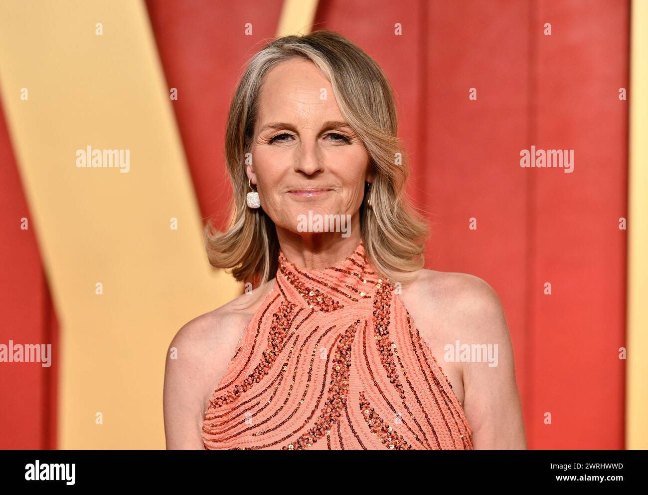 Helen Hunt arrives at the Vanity Fair Oscar Party on Sunday, March 10 ...