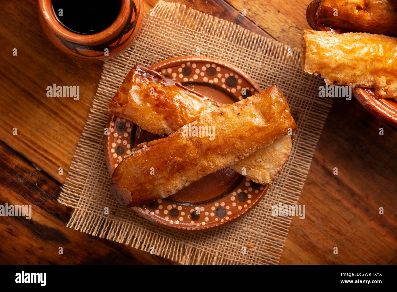 Campechanas. Traditional Mexican sweet bread, crispy and flattened in ...