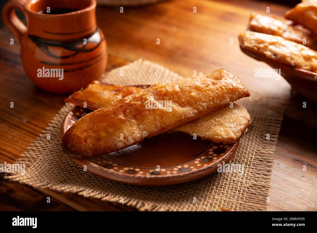 Campechanas. Traditional Mexican sweet bread, crispy and flattened in ...