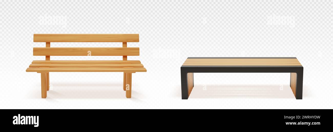 Parkbench view Stock Vector Images - Alamy