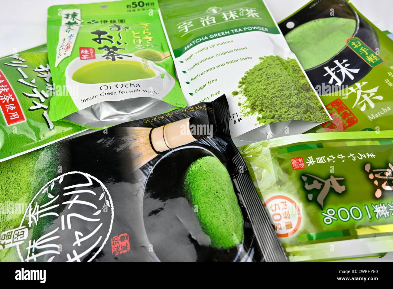 Green tea different types japanese hi-res stock photography and images ...