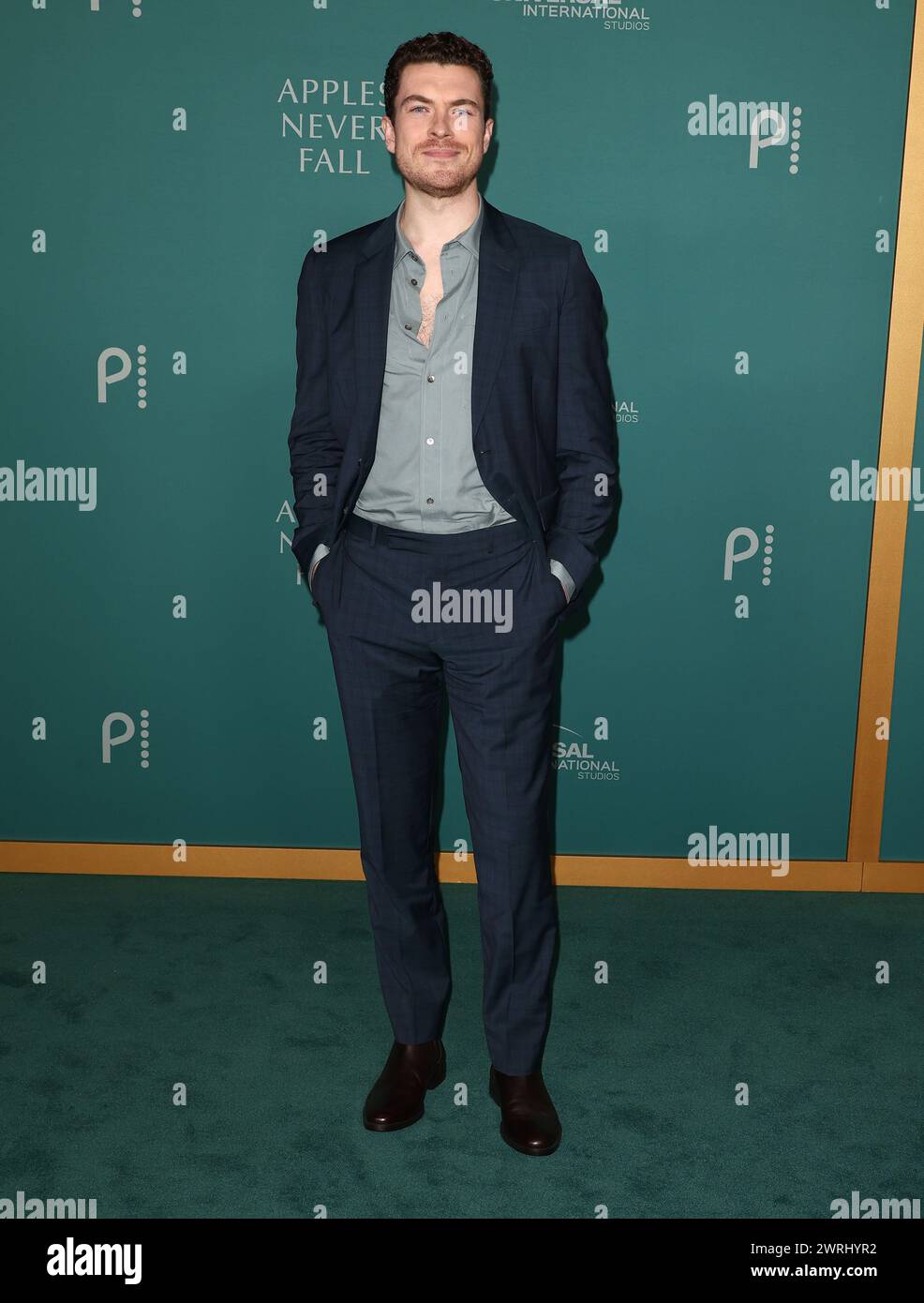 Los Angeles, USA. 12th Mar, 2024. Nate Mann arrives at Apples Never Fall LA Premiere Red Carpet ...