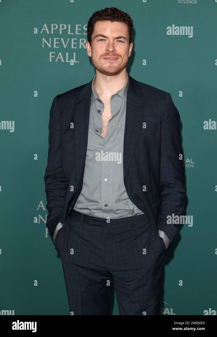 Los Angeles, USA. 12th Mar, 2024. Nate Mann arrives at Apples Never Fall LA Premiere Red Carpet ...