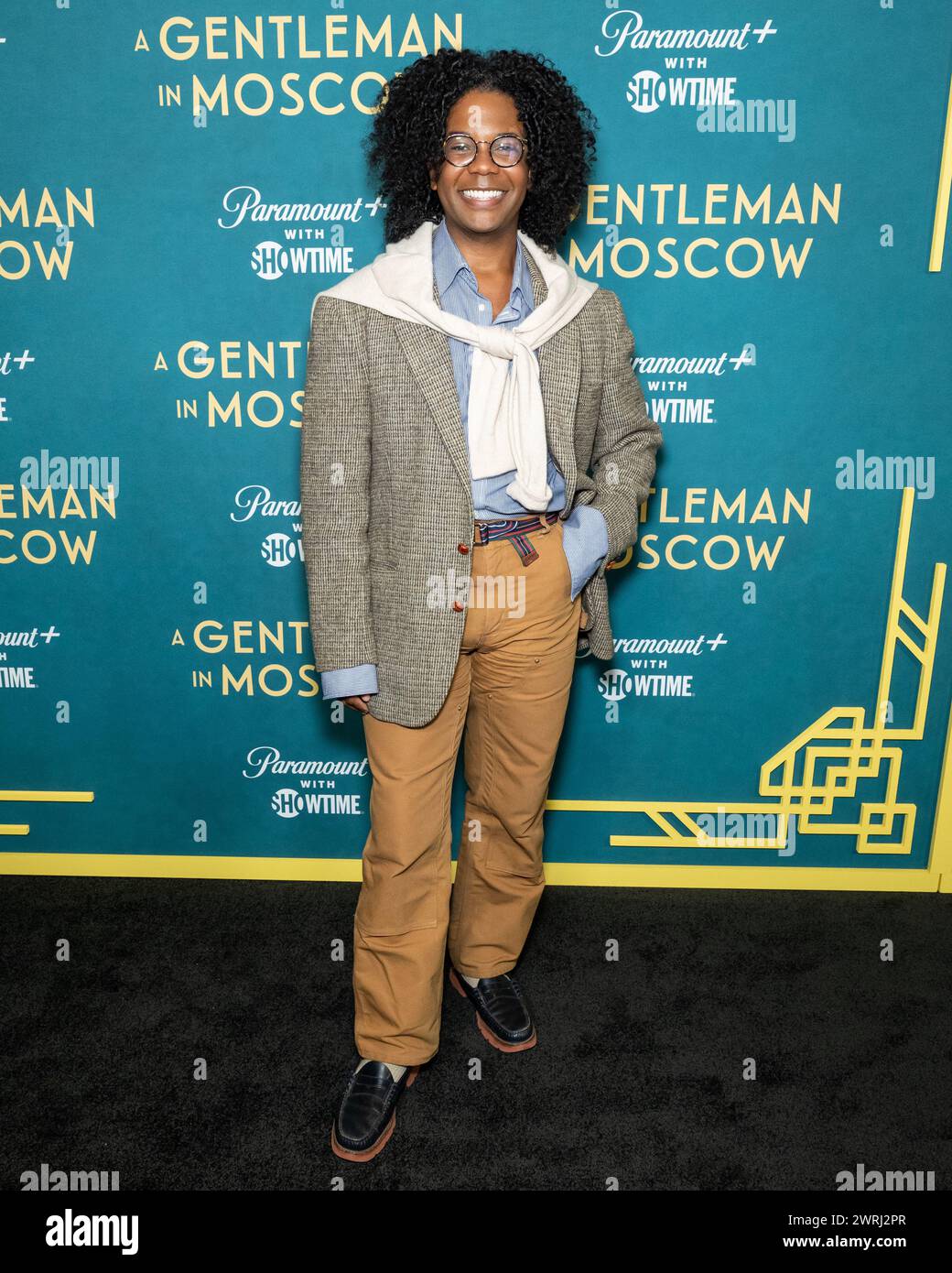 New York, USA. 12th Mar, 2024. Clarke Moore attends the premiere of "A ...