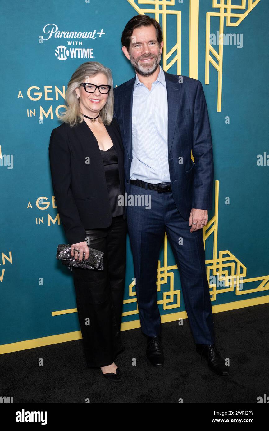 New York, USA. 12th Mar, 2024. (L-R) Alison Hill-Edgar and Keyes Hill ...