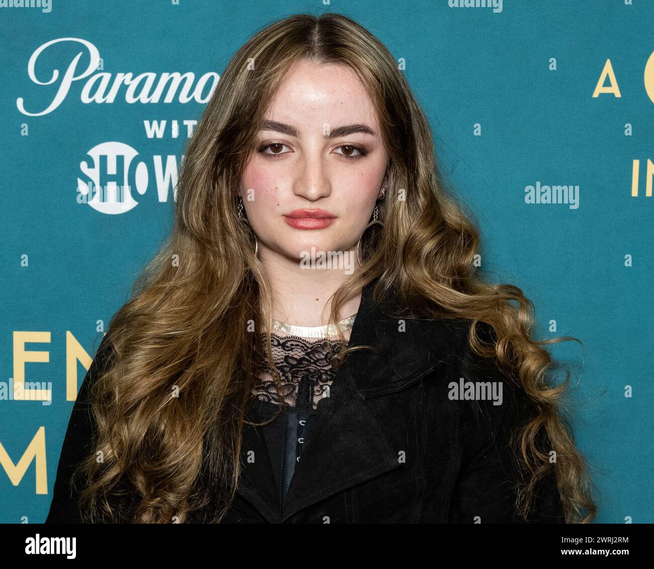 New York, USA. 12th Mar, 2024. Maisie Matilda Jackson attends the ...