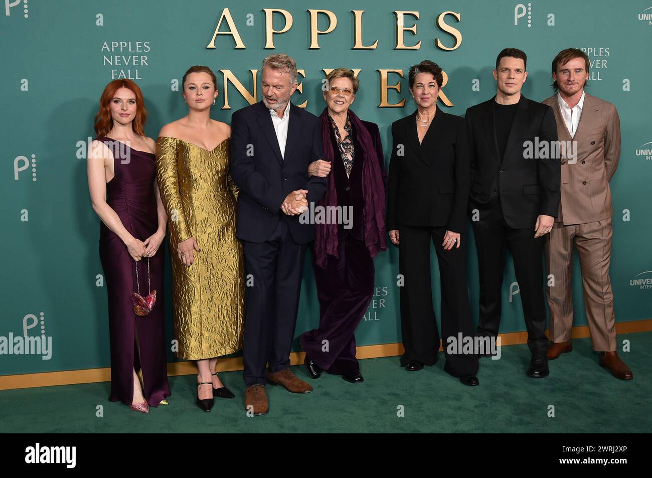 Georgia Flood, from left, Essie Randles, Sam Neill, Annette Bening ...
