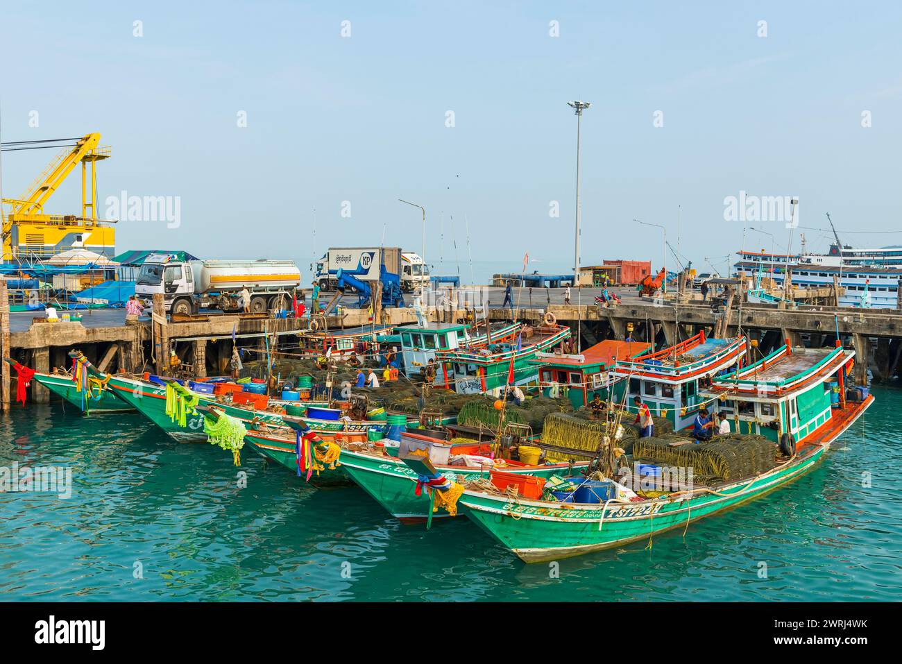 Colourful fishing boats, boat, ship, fishing boat, colourful, colourful ...