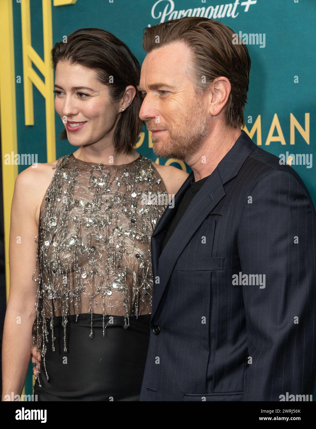 New York, USA. 12th Mar, 2024. Mary Elizabeth Winstead wearing dress by ...