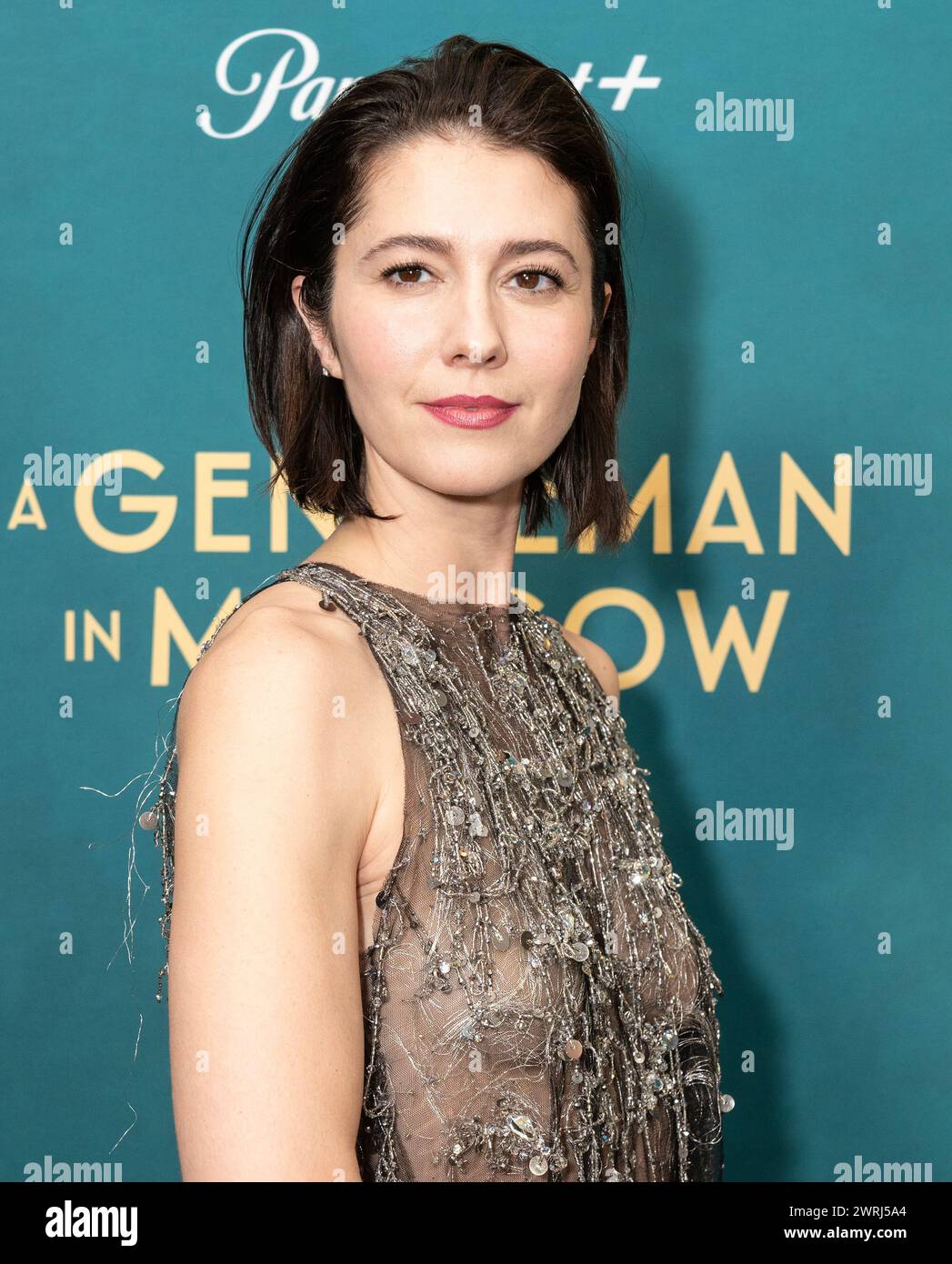 New York, USA. 12th Mar, 2024. Mary Elizabeth Winstead wearing dress by ...
