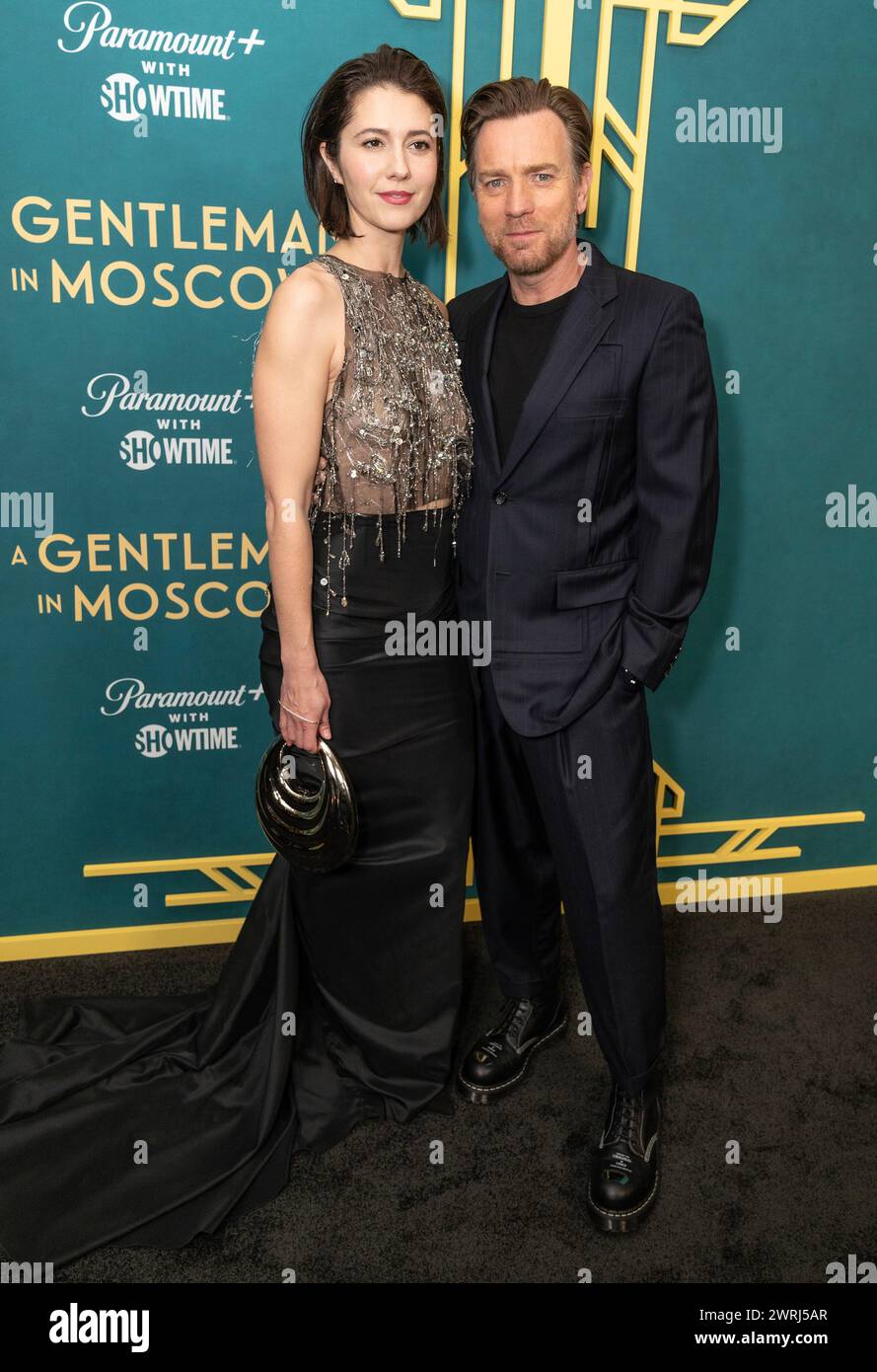 New York, USA. 12th Mar, 2024. Mary Elizabeth Winstead wearing dress by ...