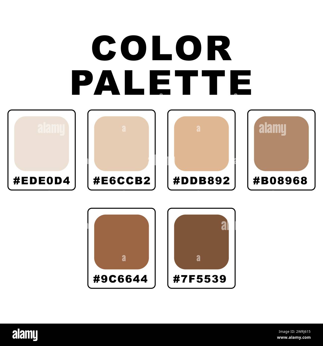 Vector illustration with palette. Color matching palette. Fashion Trend ...
